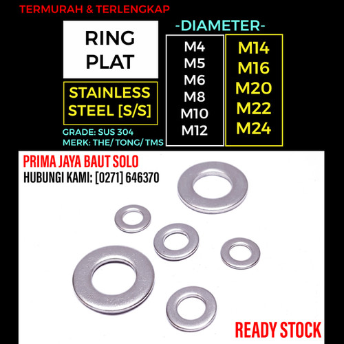 SUS 304 - RING PLAT [WP] | PRIMA JAYA SOLO