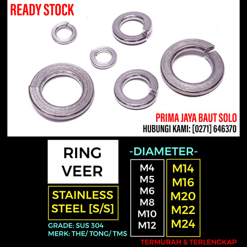 SUS 304 - RING VEER [WL] | PRIMA JAYA SOLO