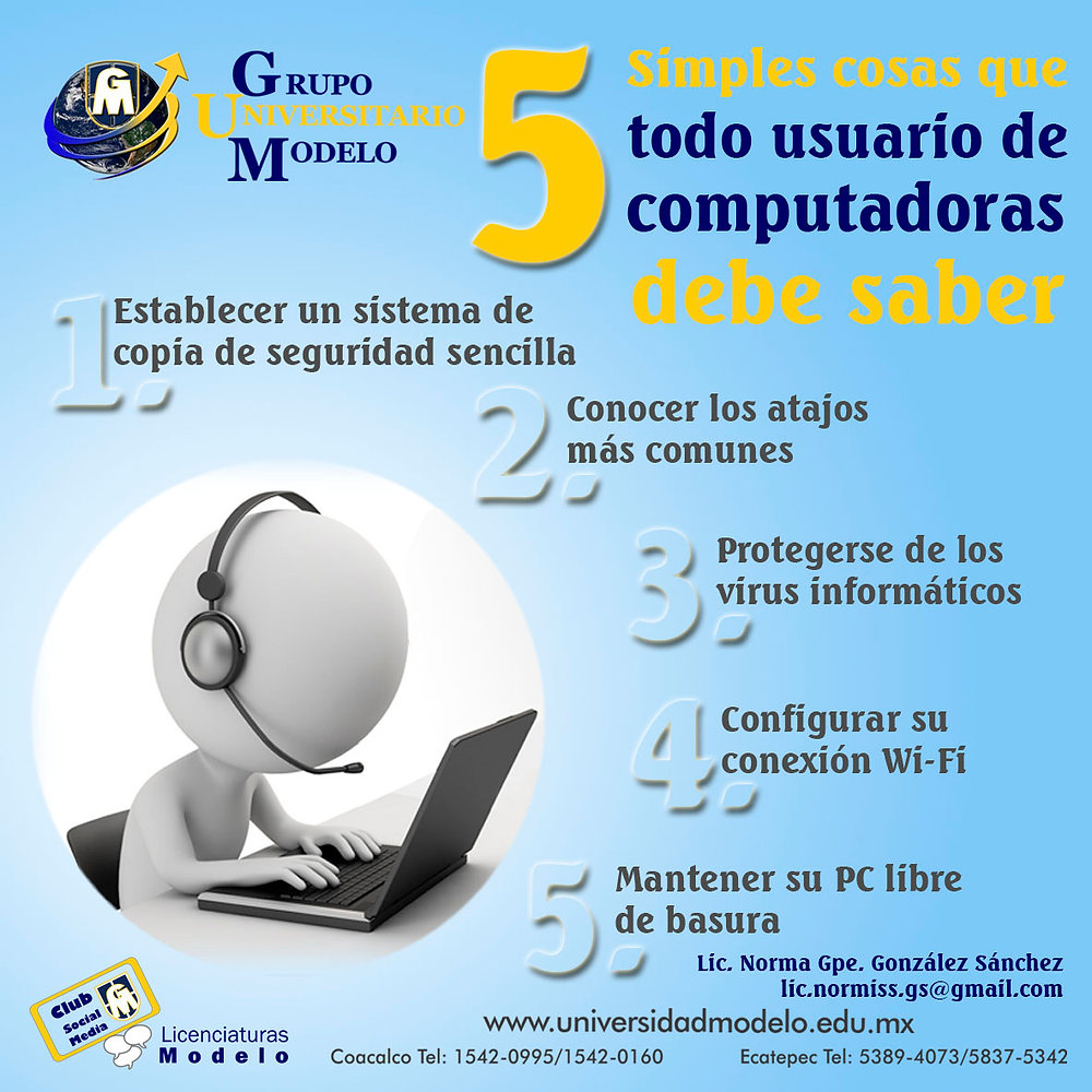 5 Simples cosas que todo usuario de computadoras debe saber