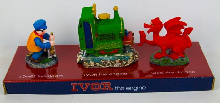 Ivor the Engine Resin Figures Set - Ivor, Idris & Jones (in clear box ...