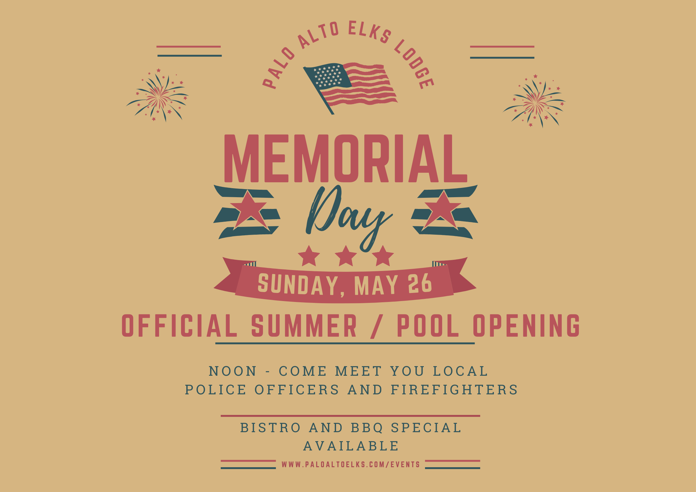 Memorial Day Summer / Pool Opening | Palo Alto Elks Lodge