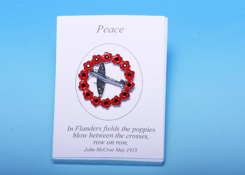 Spitfire in Poppy Wreath | BoB Memorial