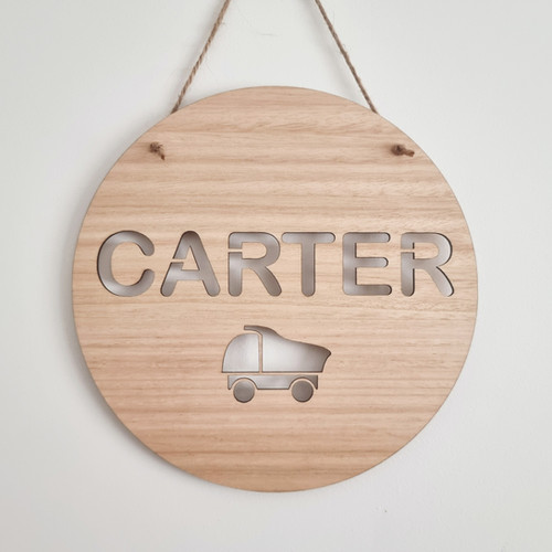 Personalised Door Sign Cutout | Deb's Design Lab