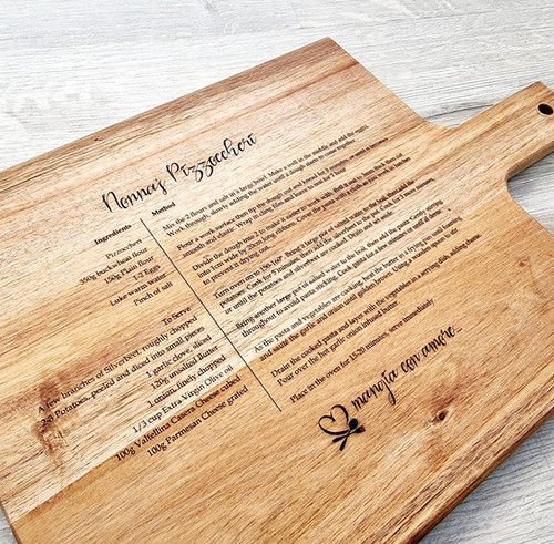 Personalised Recipe Board | Deb's Design Lab