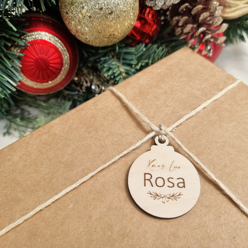 Personalised Christmas Gift Name Tag | Deb's Design Lab