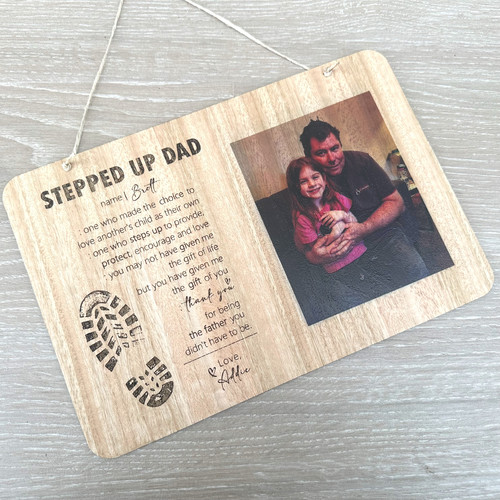 Personalised Photo Frame Wall Hanging Plaque | Deb's Design Lab