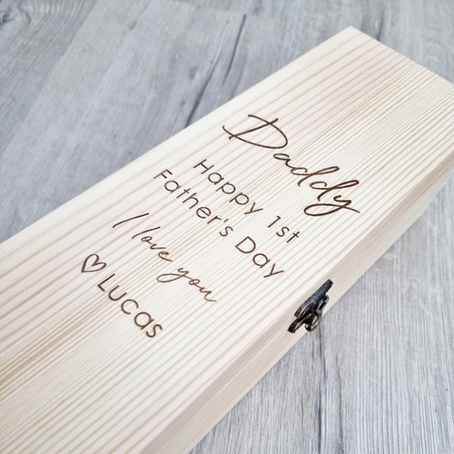 Personalised Wine Box | Deb's Design Lab