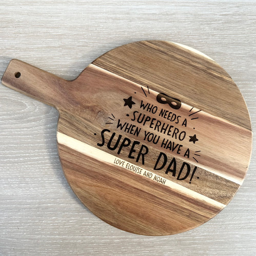 Personalised Super Dad Board | Deb's Design Lab