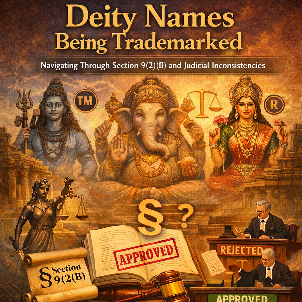 Deity Names Being Trademarked: Navigating Section 9(2)(B)