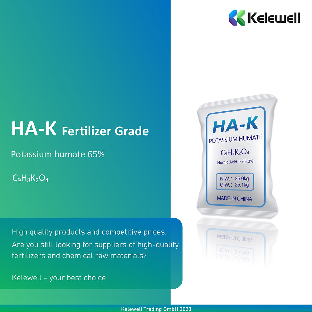 What is potassium humate and what are its specific applications?
