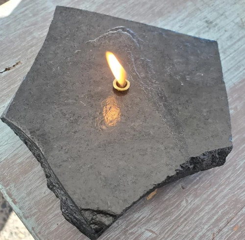 Black Slate Shale Rock Candle - Single Wick | Forever Rock Candles