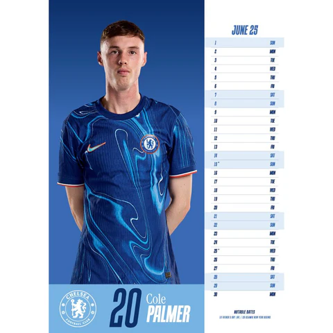 Chelsea FC 2025 Calendar | thesoccerstore