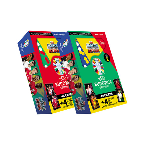 2024 Topps Match Attax UEFA Euro Cards - Mega Tin (44 Cards + 4 LE ...