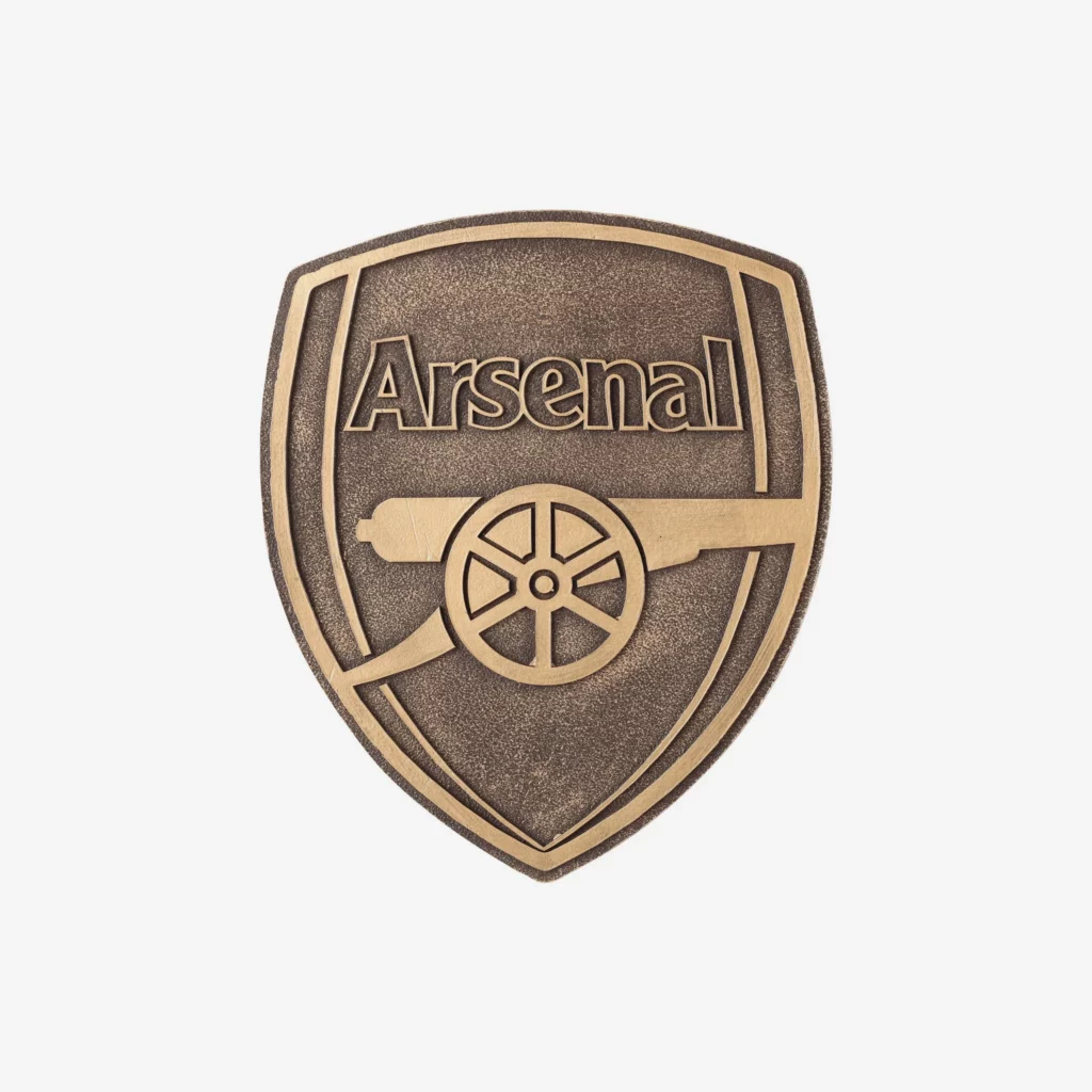 Arsenal Bronze Effect Wall Sign | thesoccerstore