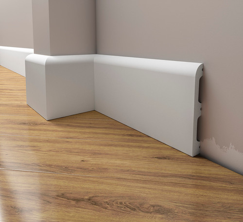 Plinta decorativa alba din DUROTEC 10 | MIDA Design