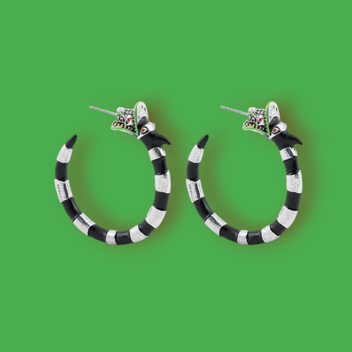 Beetlejuice Sandworm Hoop Earrings | hail-the-villains