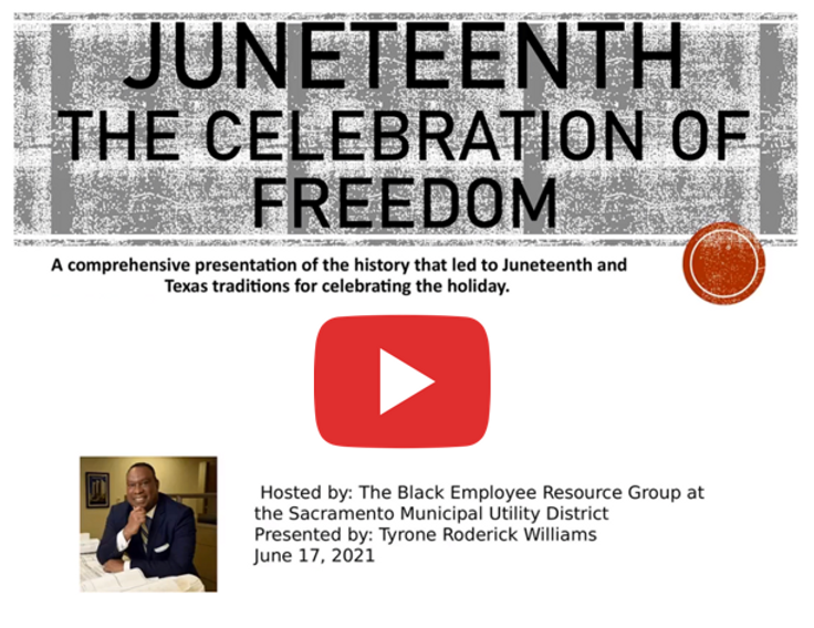 Juneteenth, The Celebration of Freedom - Presented by Tyrone Roderick ...