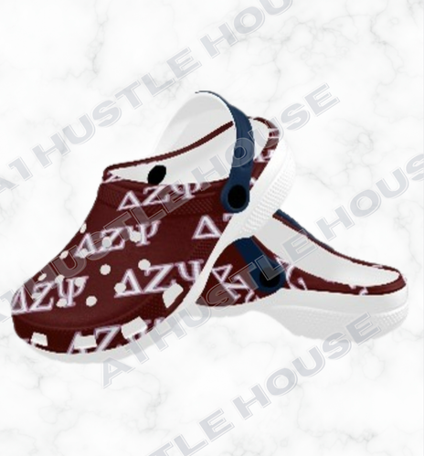 DZP Greek lettered Clogs | HOME OF THE HUSTLE