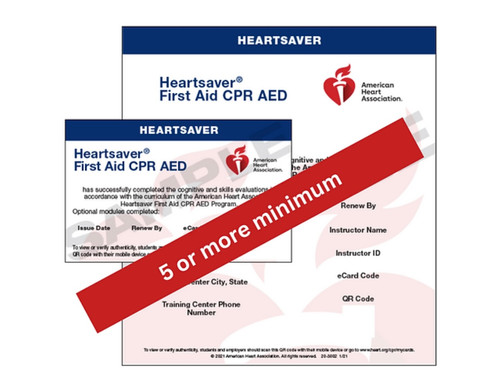 Heartsaver First Aid CPR AED – AHA e-Card | Manikins Plus