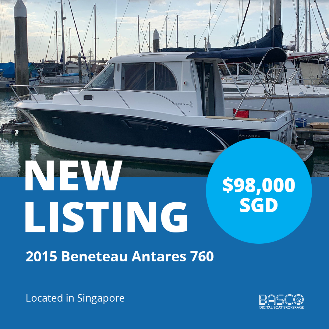 NEW LISTING: 2015 Beneteau Antares 760 For Sale in Singapore