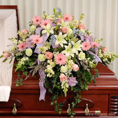 CS1001 Mixed Spring Casket Spray | renisheavenscent