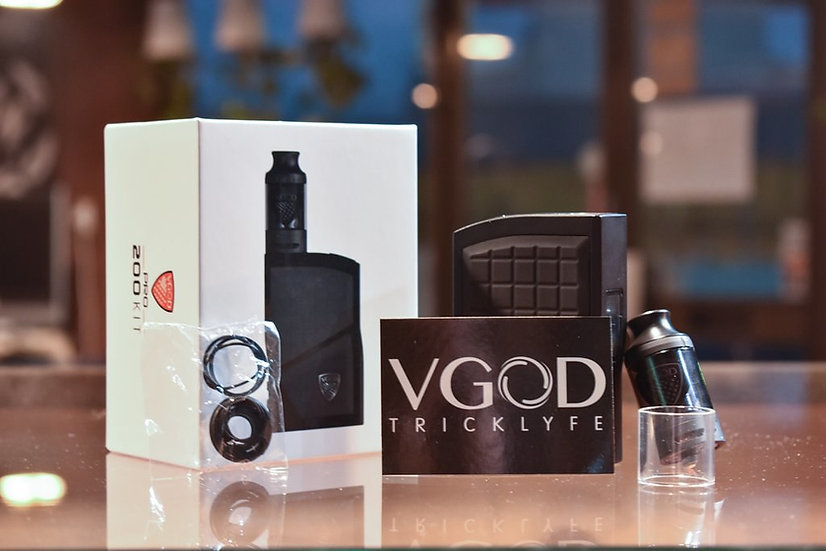 Authentic Box Mod VGOD PRO 200w TC Full Kit Black | ProjectVapes