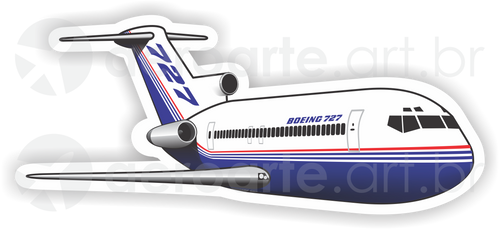 Boeing 727-200 aircraft sticker (10cm) | Aeroarte