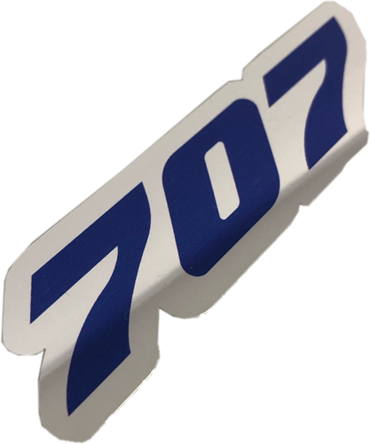 Boeing 707 logo chrome sticker | Aeroarte