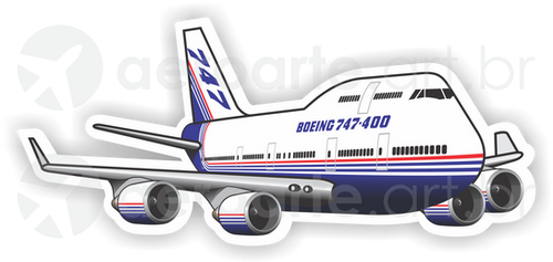 Boeing 747-400 aircraft sticker | Aeroarte