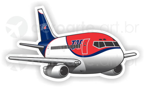 Boeing 737-200 TAF aircraft sticker | Aeroarte
