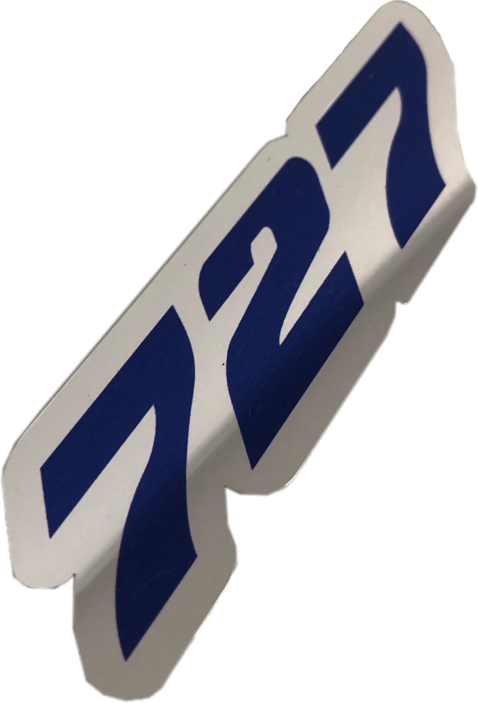 Boeing 727 logo chrome sticker | Aeroarte