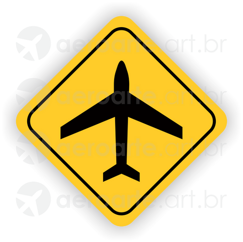 Aircraft Sign sticker | Aeroarte