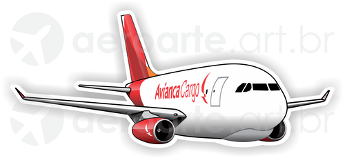 Airbus A330-200F Avianca Cargo aircraft sticker | Aeroarte