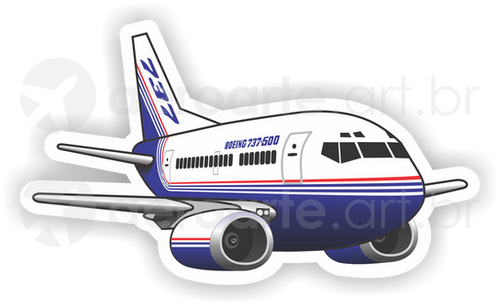 Boeing 737-500 aircraft sticker | Aeroarte