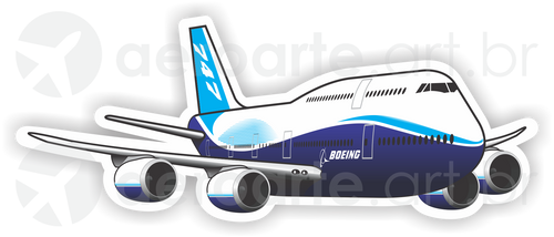 Boeing 747-8 aircraft sticker | Aeroarte