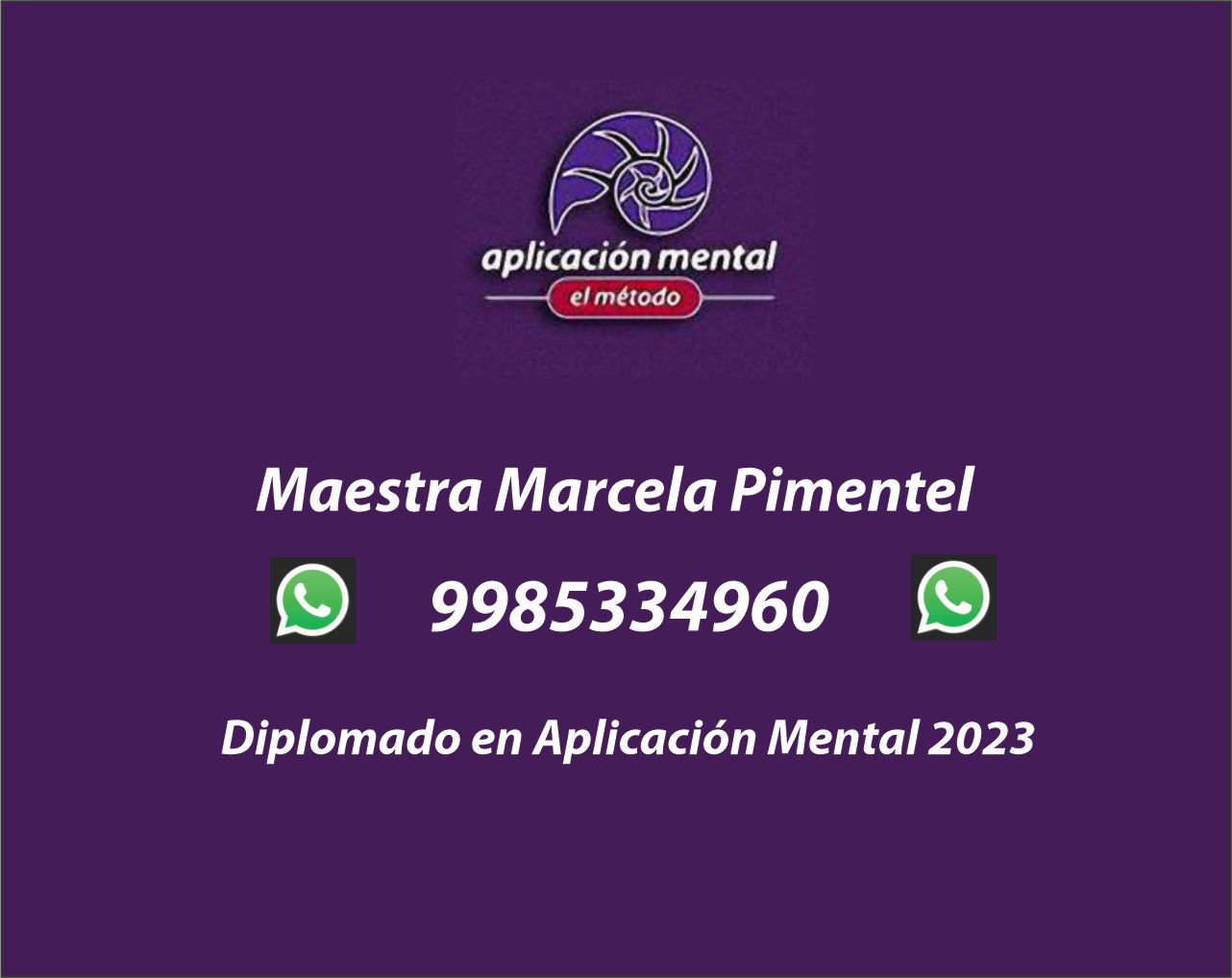 Maestra Marcela Pimentel