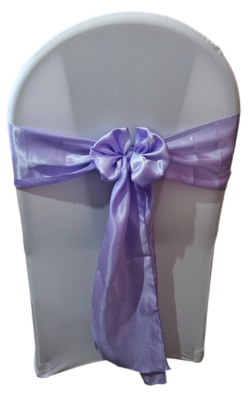 Lilac purple chair sashes | Ultimatelegance