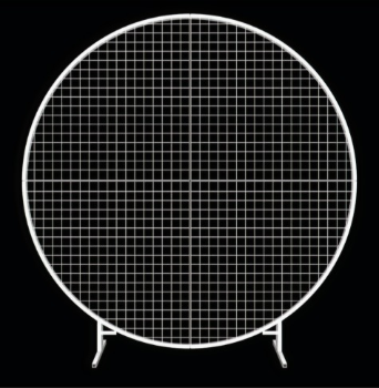 White Round mesh backdrop 1.5m | ultimatelegance weddings & events hire ...