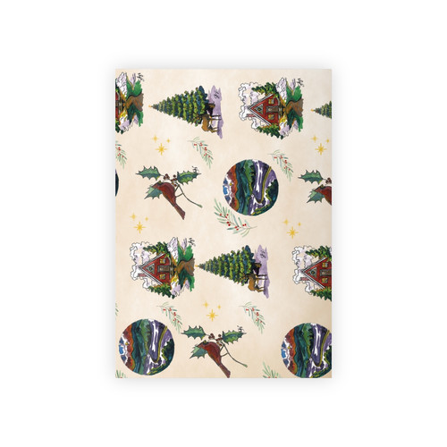 Holidays in the Blue Ridge Mountains wrapping paper- LARGE images ...