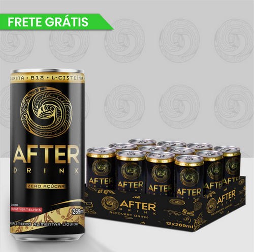 12x AFTER DRINK PACK COM 12 Un. Frutas Vermelhas | After Drink