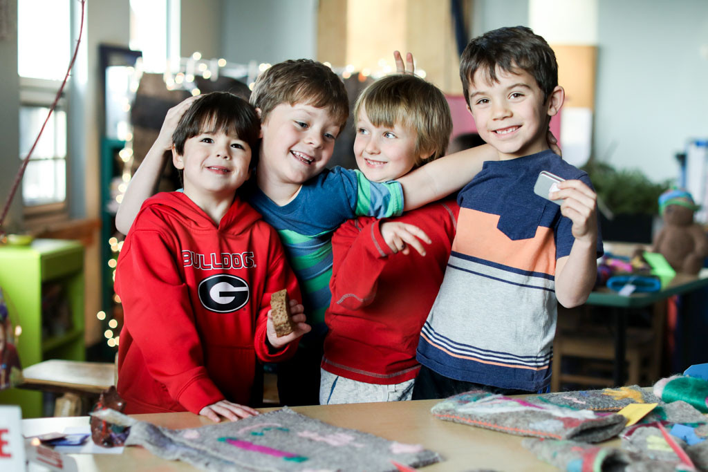 Students Working On Art Projects