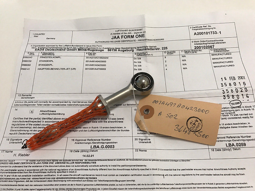 Spare Parts and Condition Codes