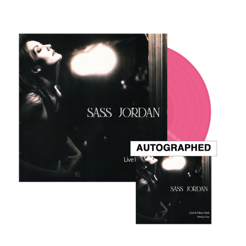 Sass Jordan - Live in New York Ninety-Four Limited Pink LP/Signed Flat ...
