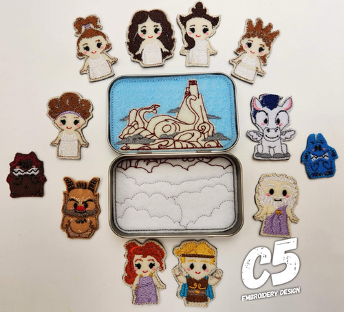 Hercules and Greek Friends Tin Set | C5EmbroideryDesigns.