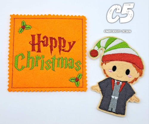 Ronald Wizard Christmas Card Pouch and Finger Puppet - Christmas ...