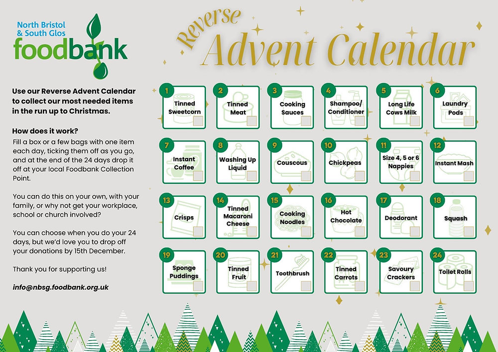 Reverse Advent Calendar