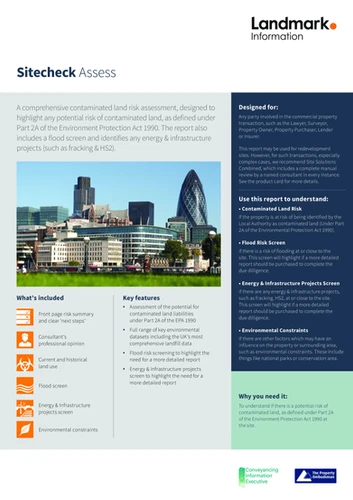 Landmark Sitecheck Assess | Property Searches Direct