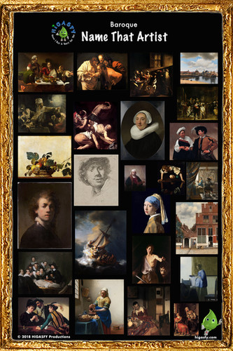 Baroque "Name that Artist" Poster | higasfy