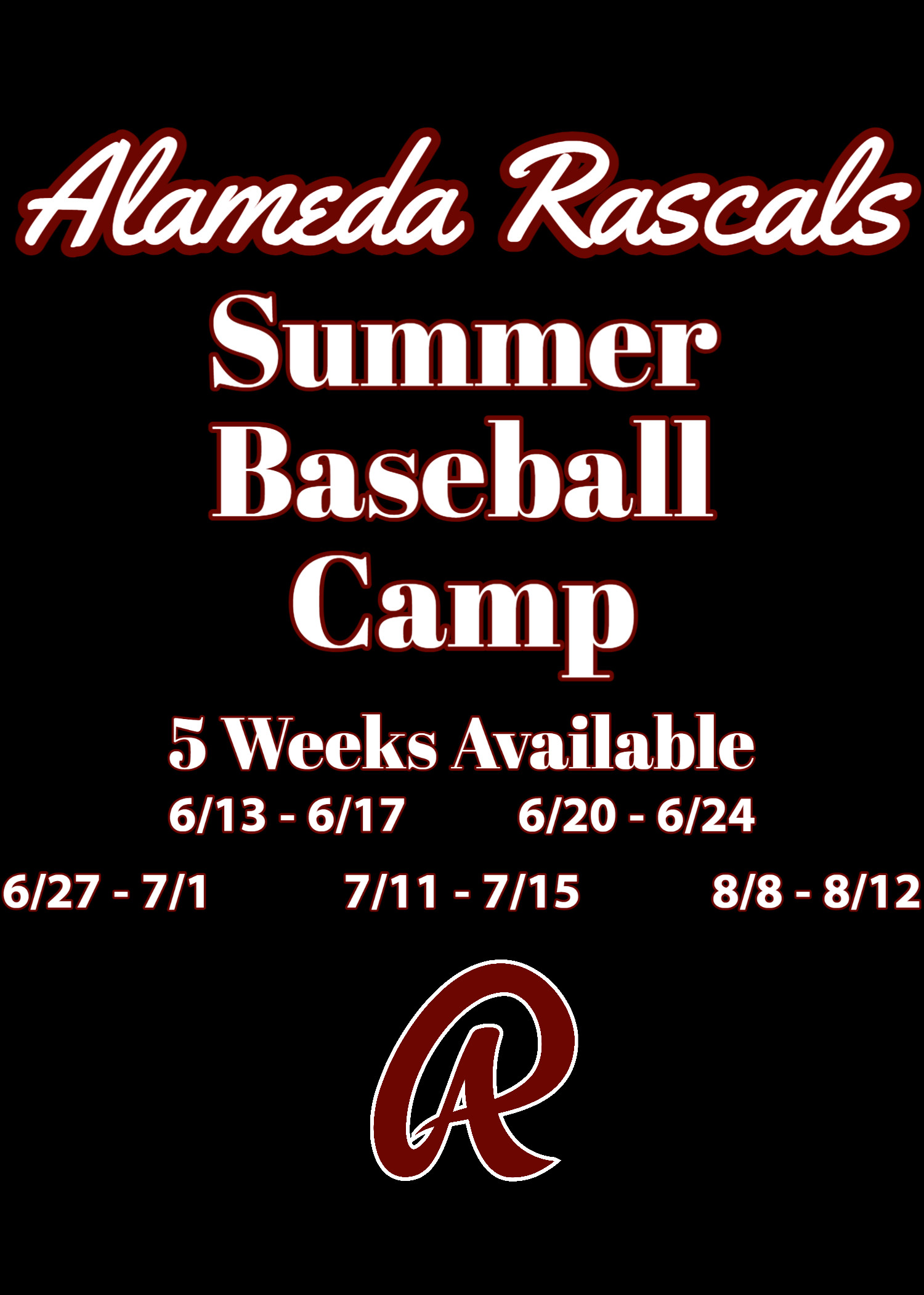 2022 Rascals Baseball Summer Camp | AlamedaRascals