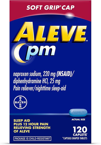 Aleve Naproxen Sodium and Diphenhydramine PM Tablets | Pill Clarity